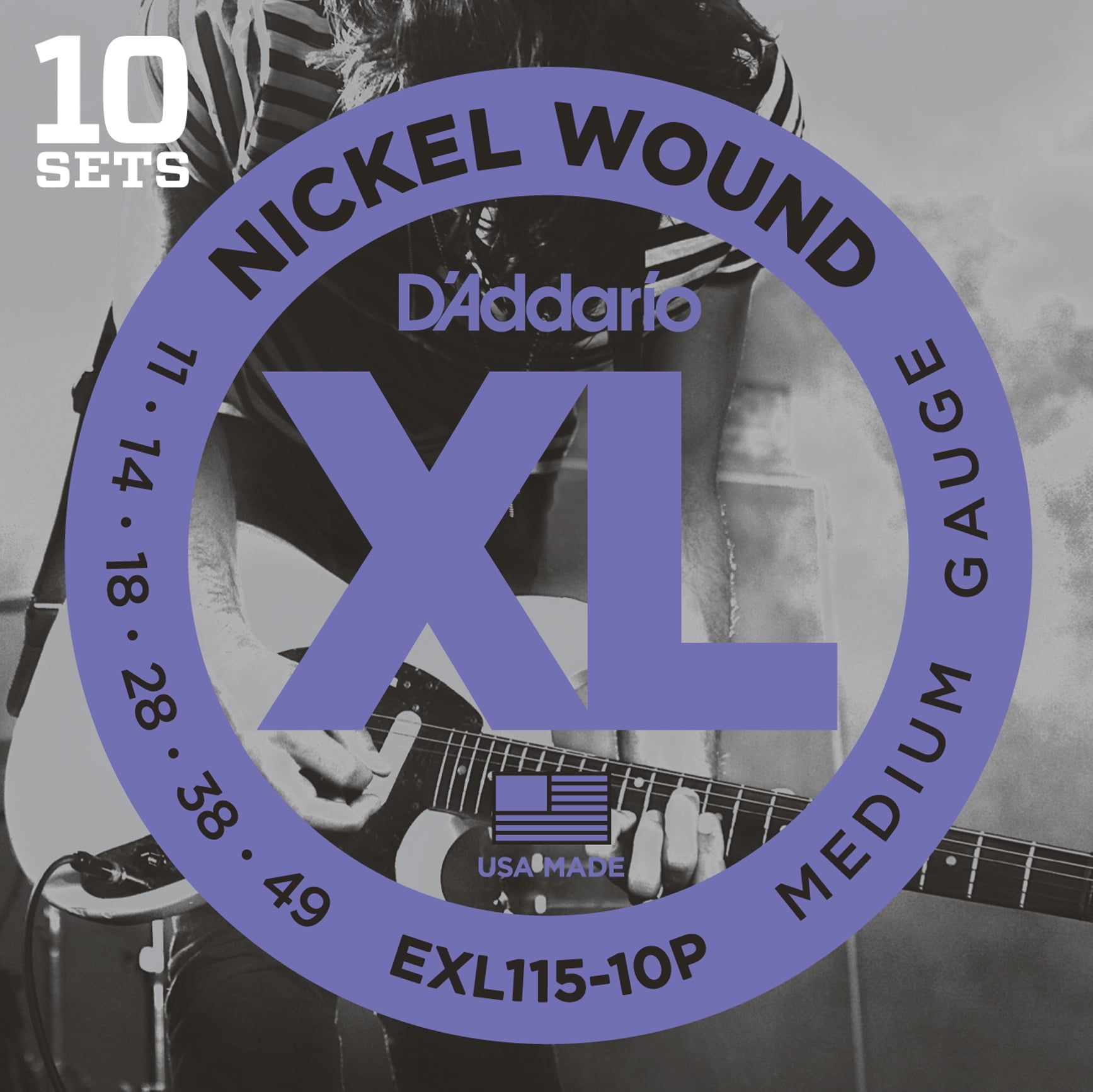 Free Shipping! D'Addario EXL115-10P Nickel Wound Electric Guitar ...