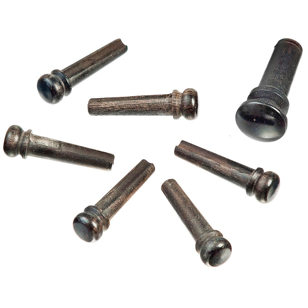 D'Addario Ebony Bridge/End Pin Set Ebony - Walmart.com
