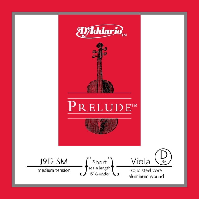 D'Addario Prelude Series Viola D String 13-14 Short Scale - Walmart ...