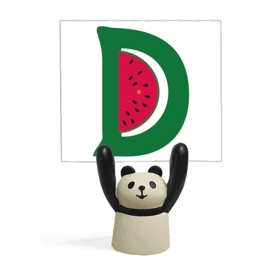 D Alphabet Watermelon Fruit Cute Pattern Memo Holder Cartoon Animal ...
