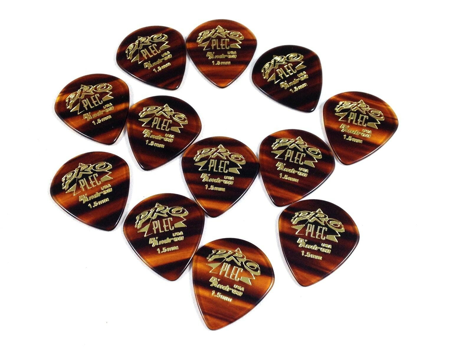 D'Andrea Guitar Picks 12 Pack Pro Plec 651 Jazz Shape 1.50mm - Walmart.com