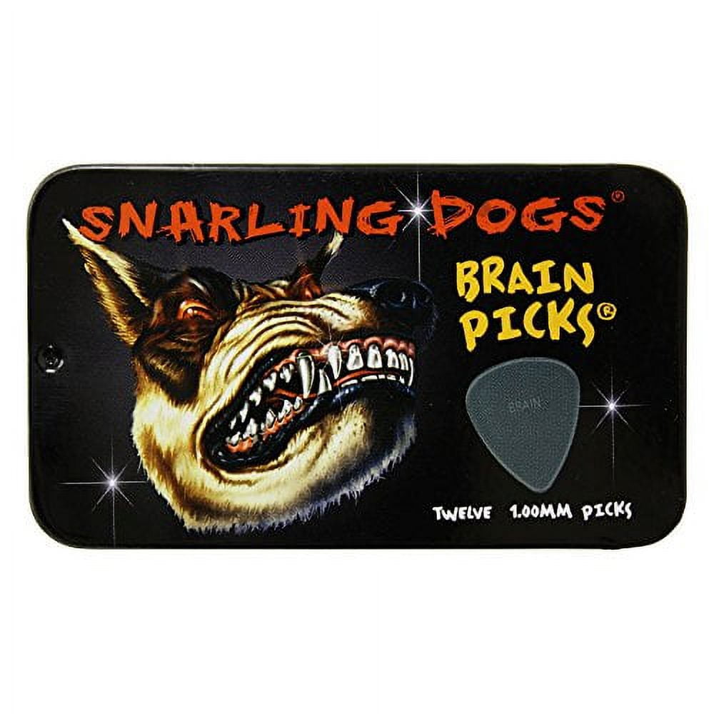D'Andrea Snarling Dog Brain Nylon Guitar Picks 12 Pack with Tin Box ...