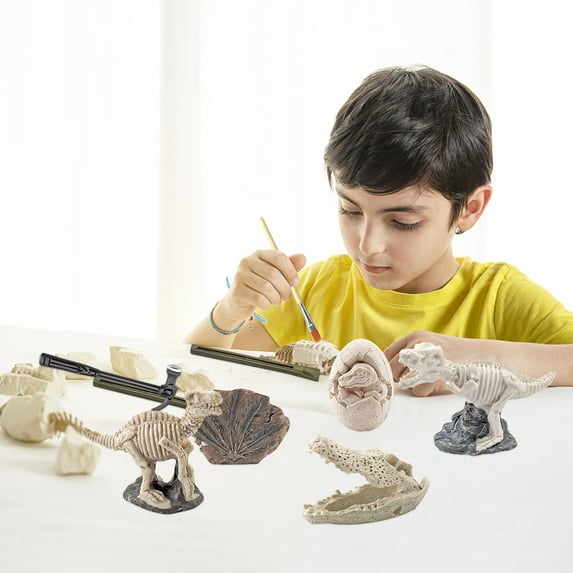 D Archaeological Excavation Kit Diy Dinosaur Fossil Dig Toy For Kids ...
