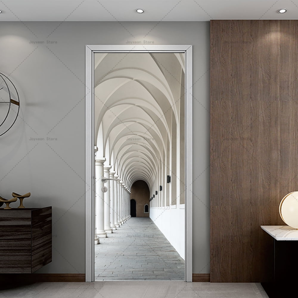 D Arched Door Stickers for Home Living Room Corridor Renovation ration ...