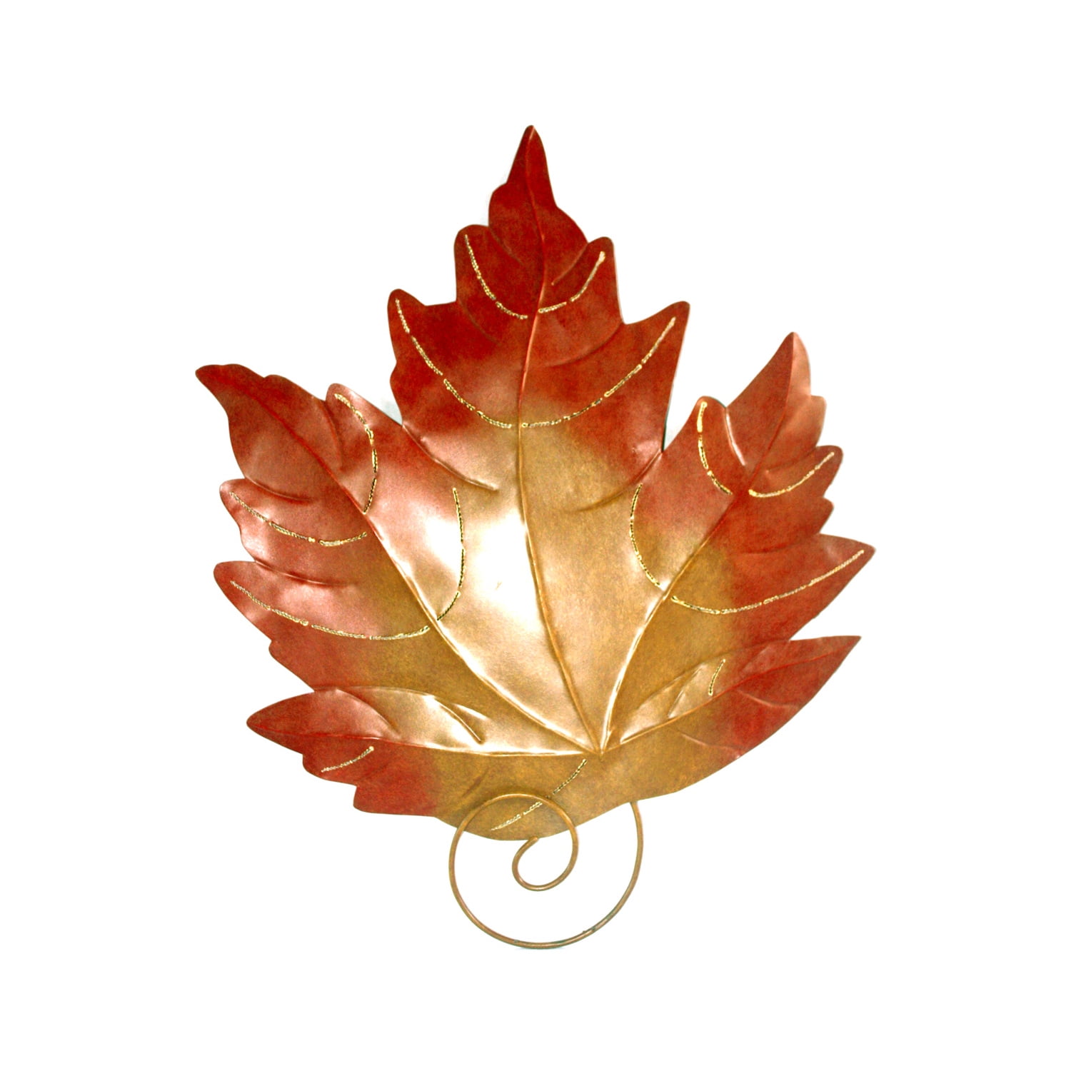 D-Art Collection Tin Metal and Iron Maple Leaf Wall Decor in Multi ...