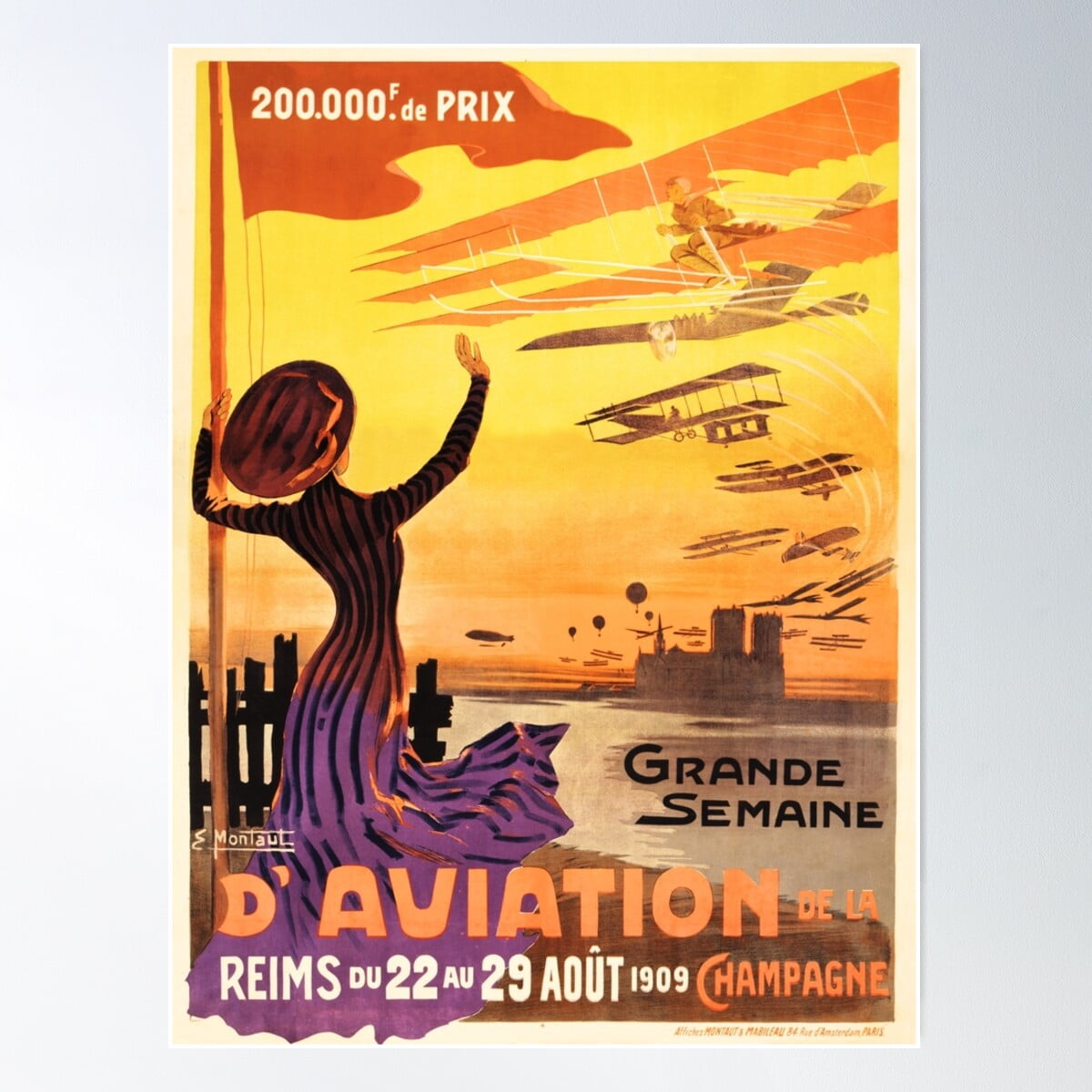 D' Aviation De La France Vintage Airplane Exhibition Exposition Meet ...