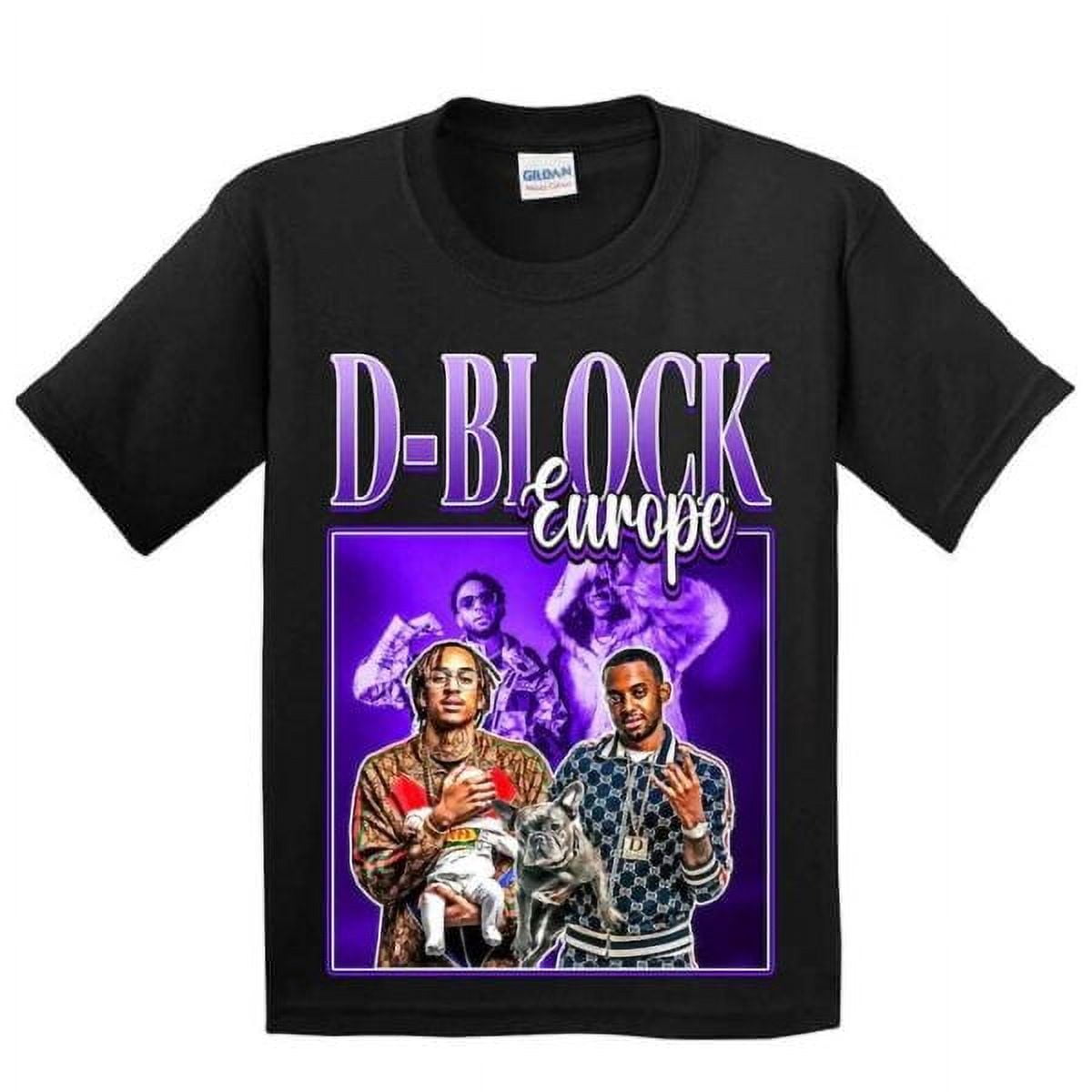 D Block Europe Hip Hop Vintage Black T-shirt - Walmart.com