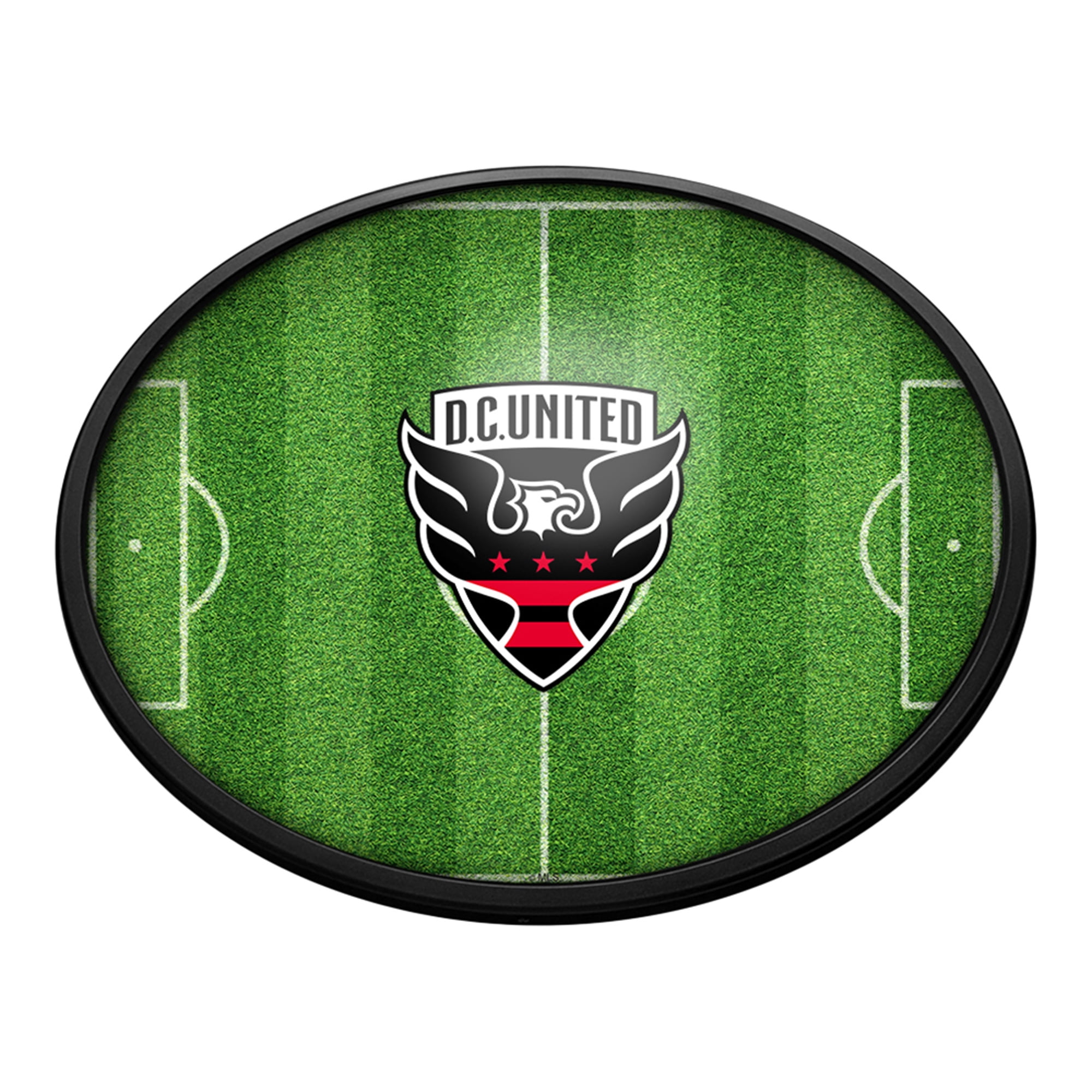 D.C. United 18'' x 14'' Slimline Illuminated Field Oval Wall Sign ...