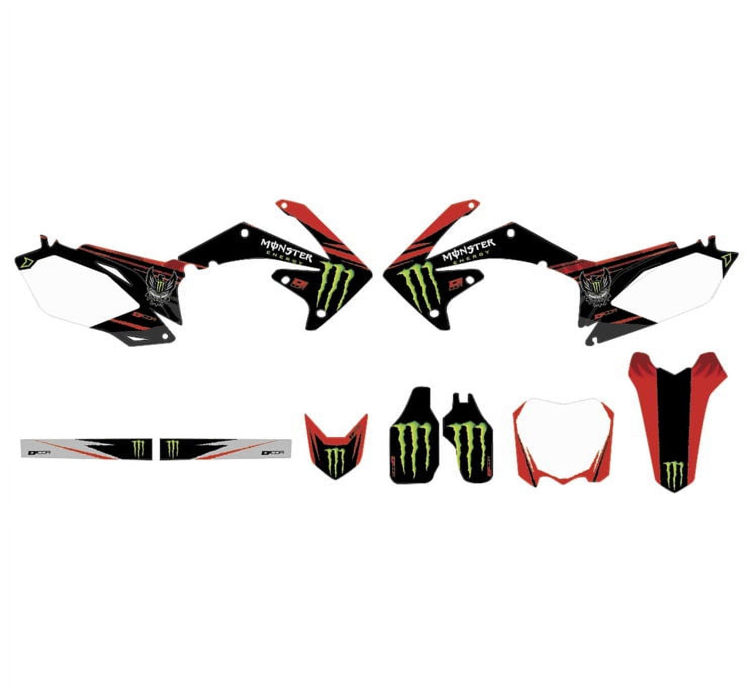 D COR Monster Energy Complete Graphics Kit White 20-10-242 - Walmart.com