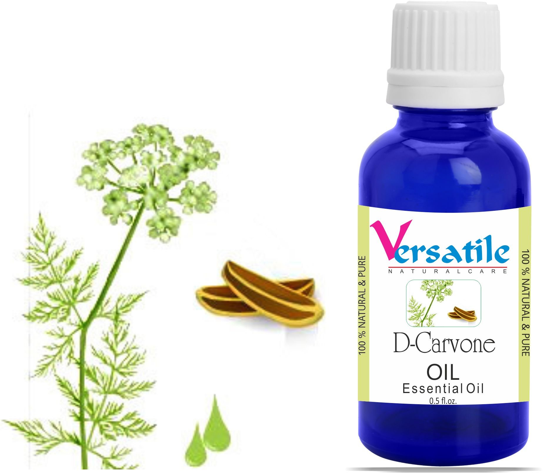 D-Carvone Oil Essential Oils 100% Pure Natural Aromatherapy Oils 3ML ...