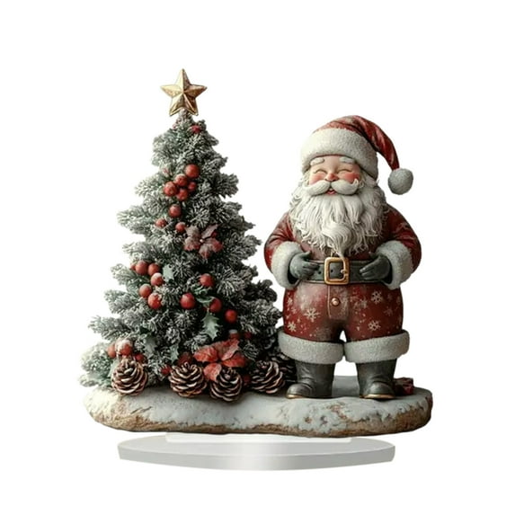 D Christmas 2D Desktop Decoration Standee D - Acrylic Santa Claus Sign ...