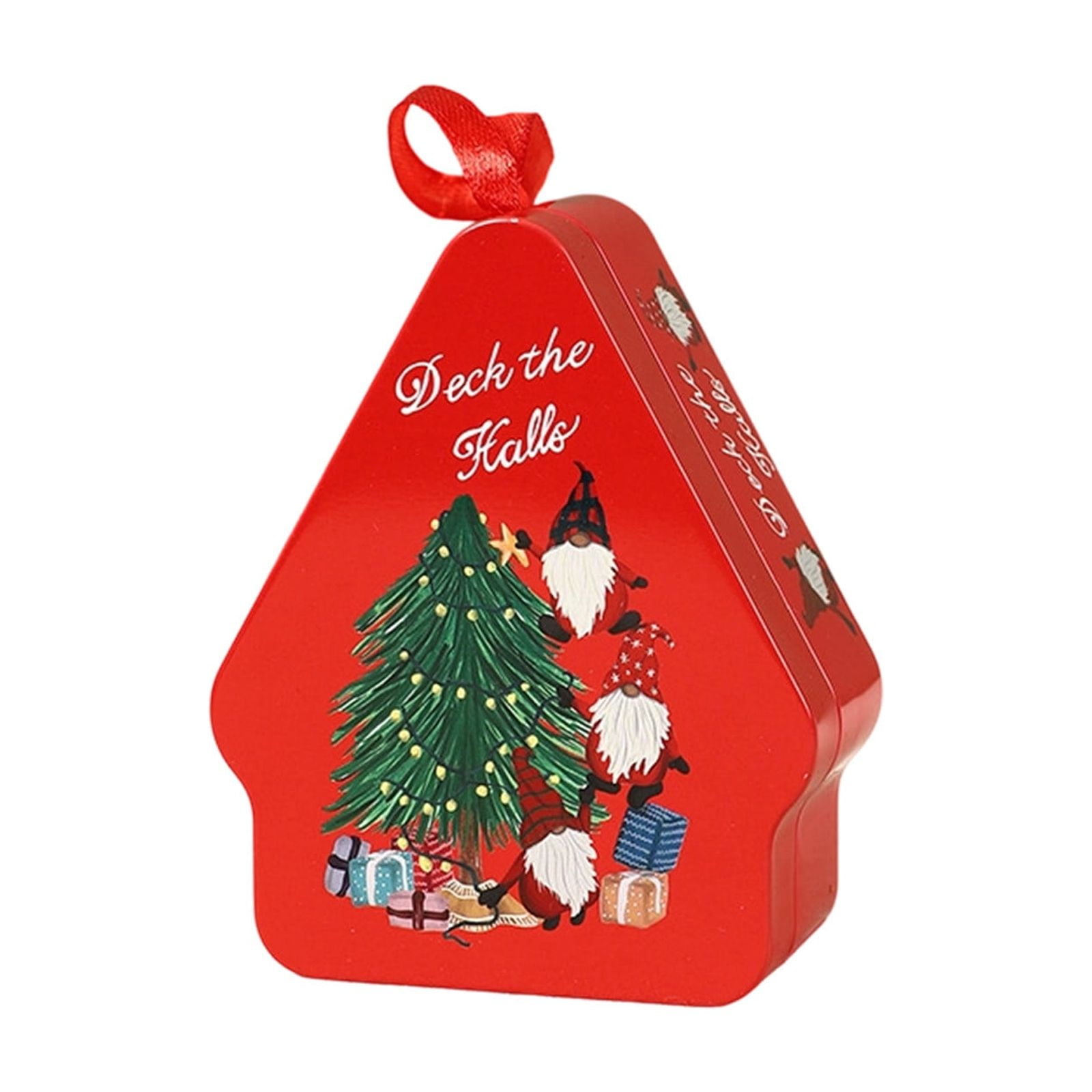 D Christmas Alien Iron Box Santa Claus Cookies Candy Storage Iron Box ...