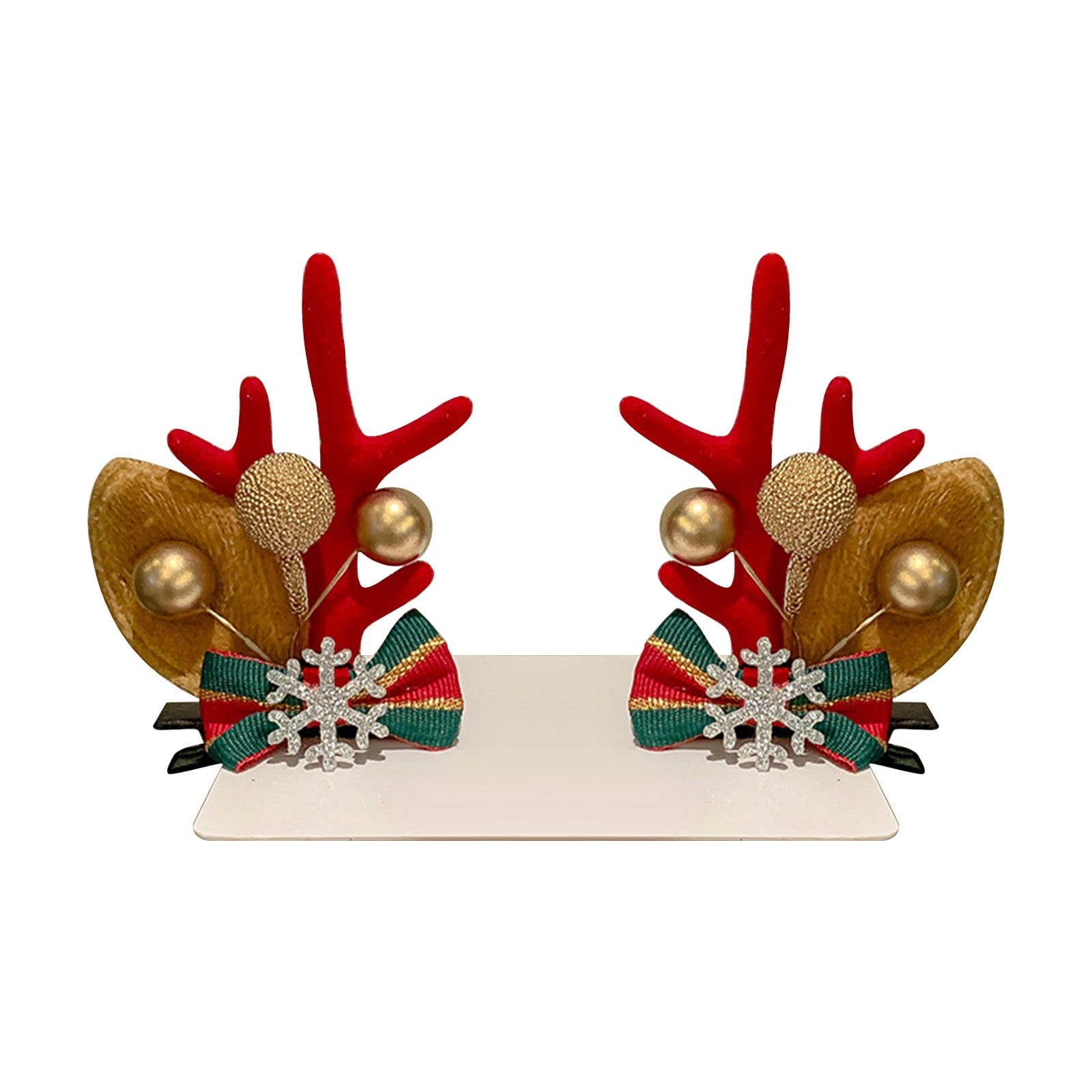 D Christmas Hair Clips For Kids Party Accessories Cartoon Fun Hairpins ...