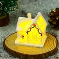 D Christmas Miniature Village House Led Lighted, Resin Ornament For ...