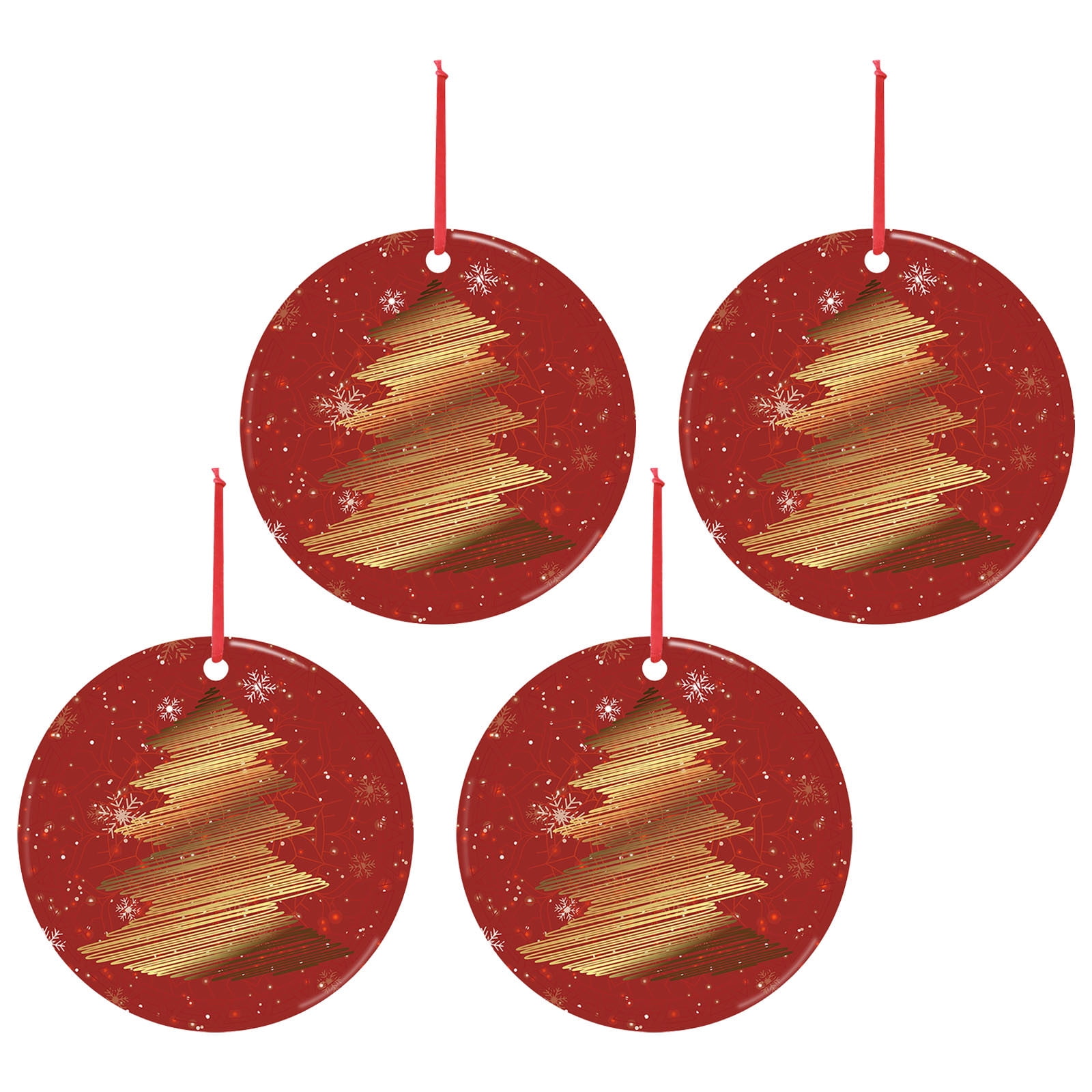 D Christmas Tree Hanging Decorations Pvc Ornaments For Holiday Home ...