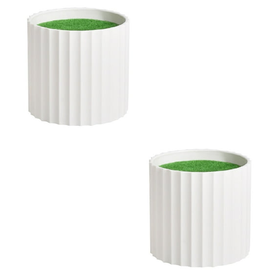 D Compact Round Plastic Flowerpot With Thickened Structure For Small ...