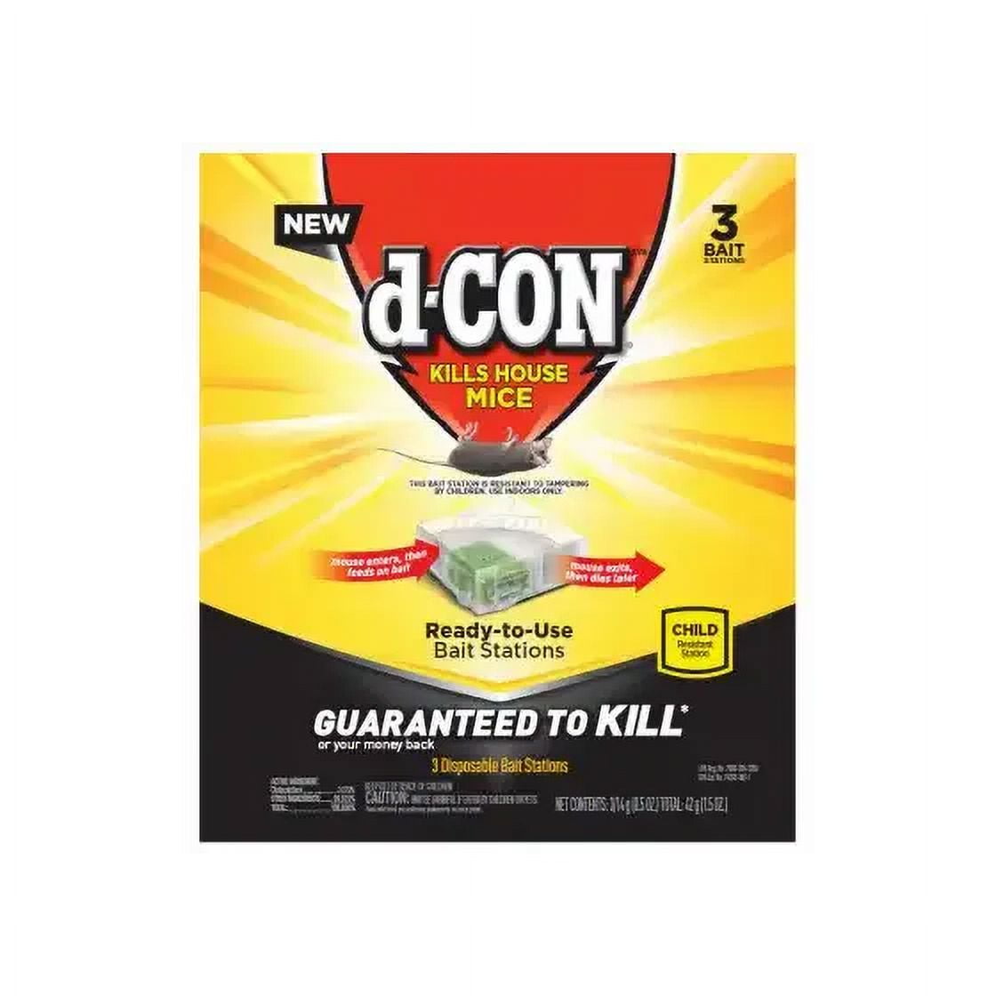 D Con 99427 Disposable Mice Bait Station 3-Ct, Each - Walmart.com