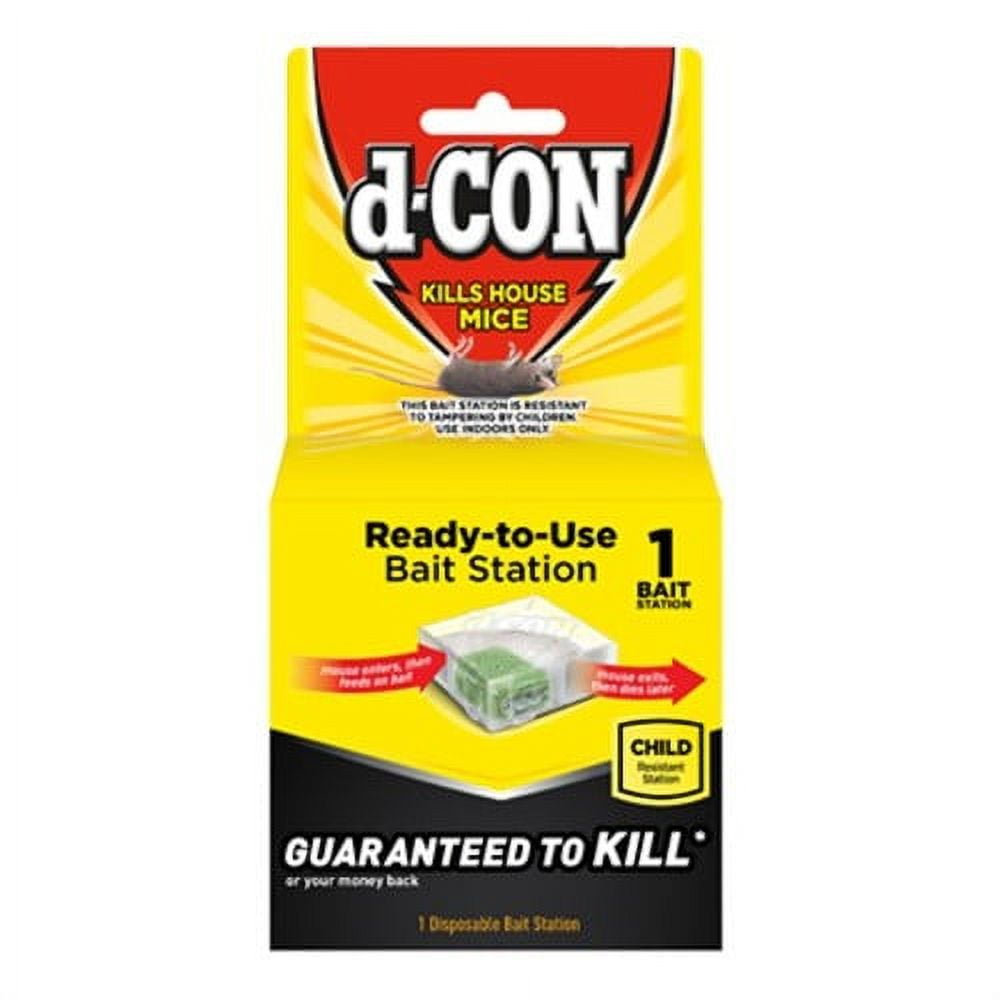 D-Con Gen1 Anticoagulant Disposable Mouse Poison Bait Station, Ready To ...
