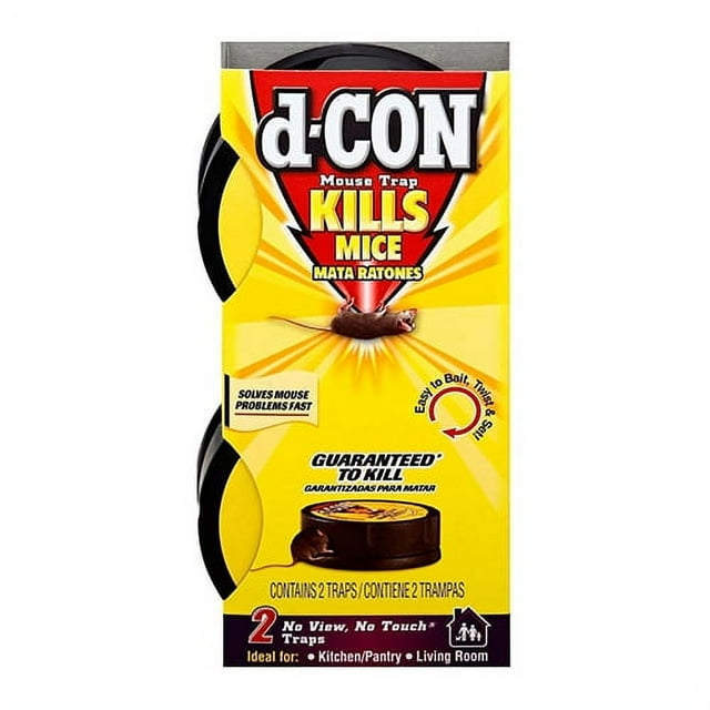 D Con Mouse Trap, Kills Mice,Guaranteed to Kill, 2 Ea, 3 Pack - Walmart.com