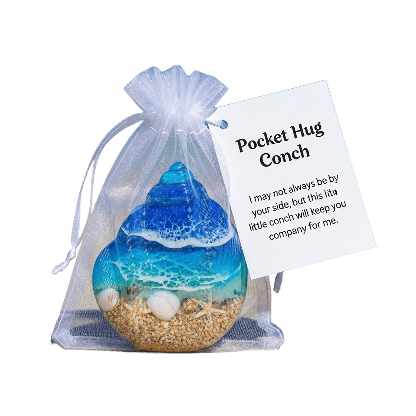 D Conch Shell Ocean Animal Pocket Hug Gift For Keychain And Token - Walmart.com