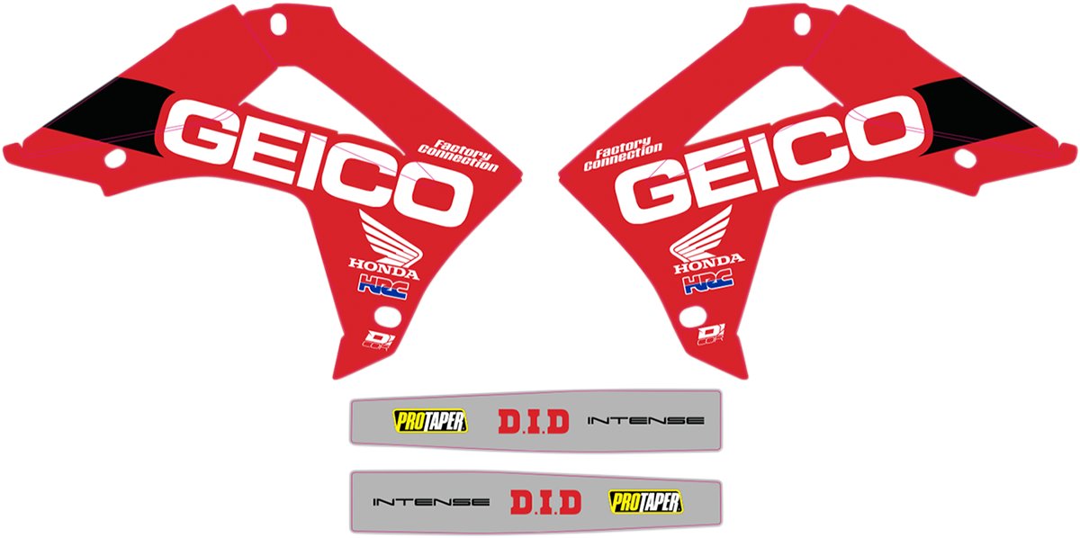 D'Cor Visuals '20 Geico Honda Graphics Kit (10-10-600) - Walmart.com