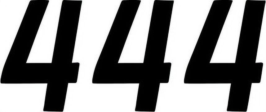 D'Cor Visuals 4" Black Race Number 4 Decal 3 Pack (45-33-4) - Walmart.com