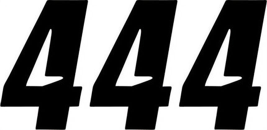 D'Cor Visuals 4" Black Slash Number 4 Decal 3 Pack (45-27-4) - Walmart.com