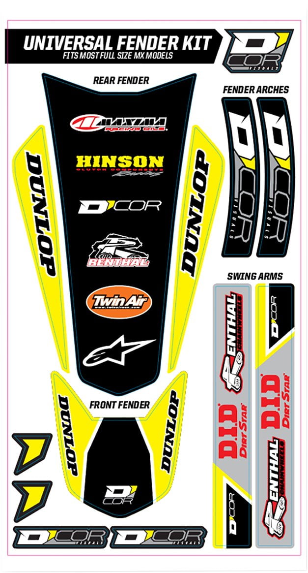 D'Cor Visuals Cor Yellow Universal Trim Kit (15-40-100) - Walmart.com