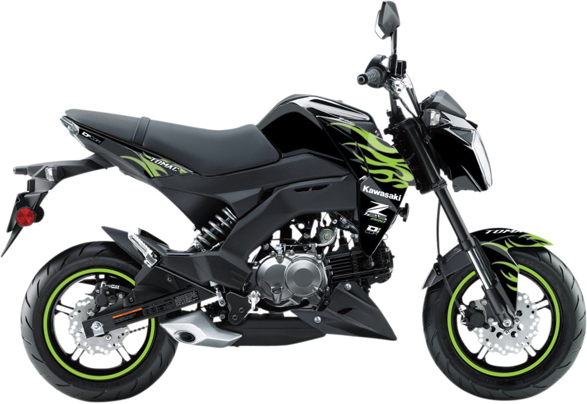 D'Cor Visuals Green Flame Z125 Pro Graphics Kit (20-20-314) - Walmart.com