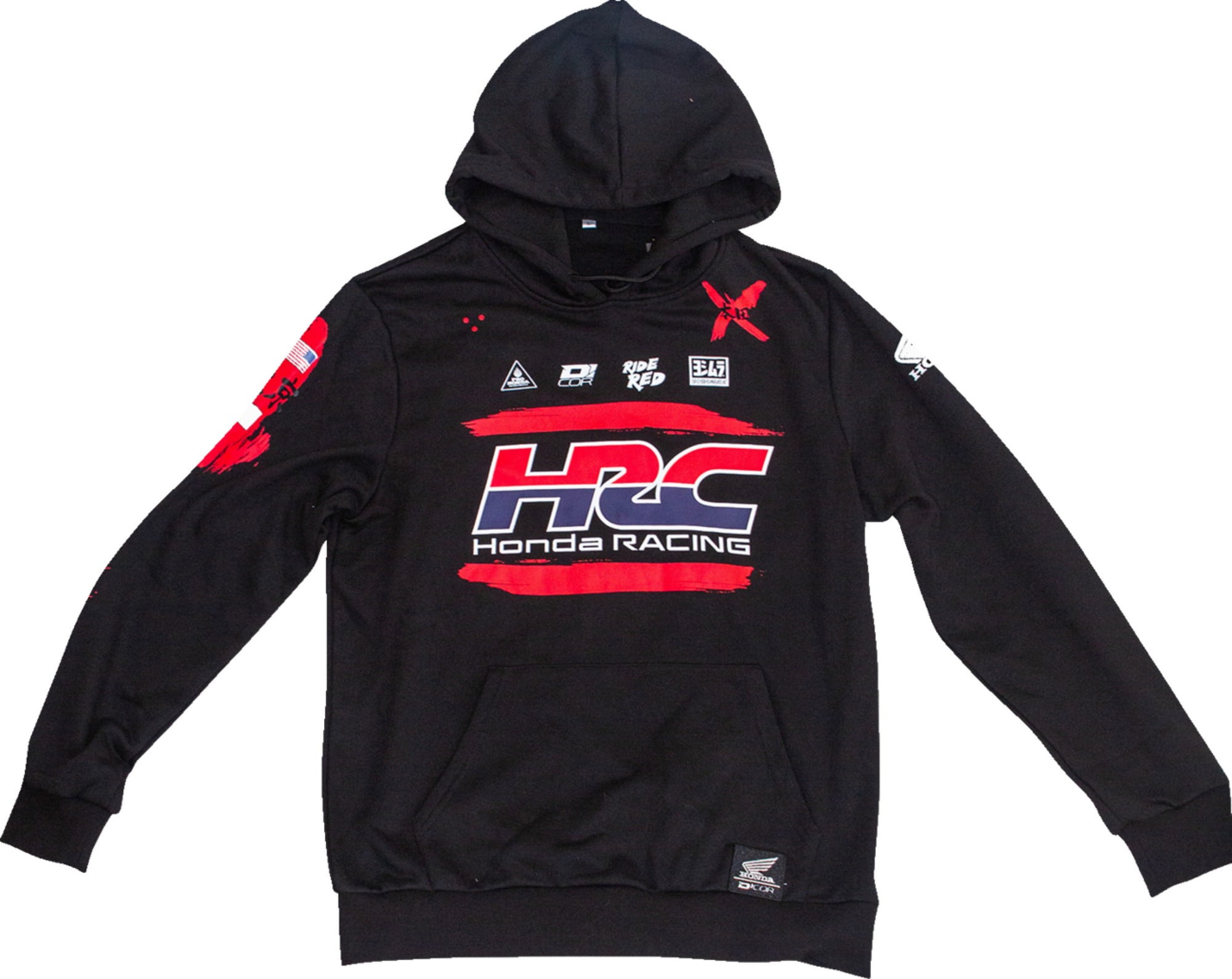 D'Cor Visuals Honda HRC Factory Mens Pullover Hoody Black MD - Walmart ...