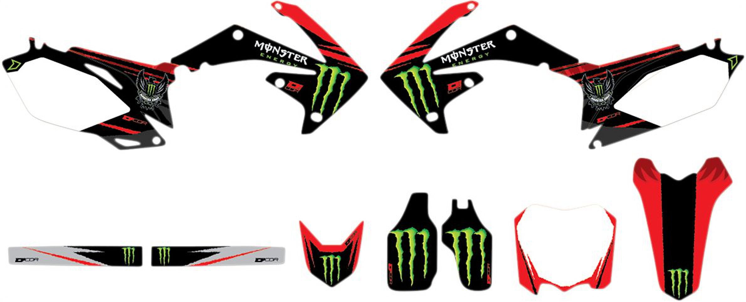 D'Cor Visuals Honda Monster Energy Graphics Kit (20-10-242) - Walmart.com