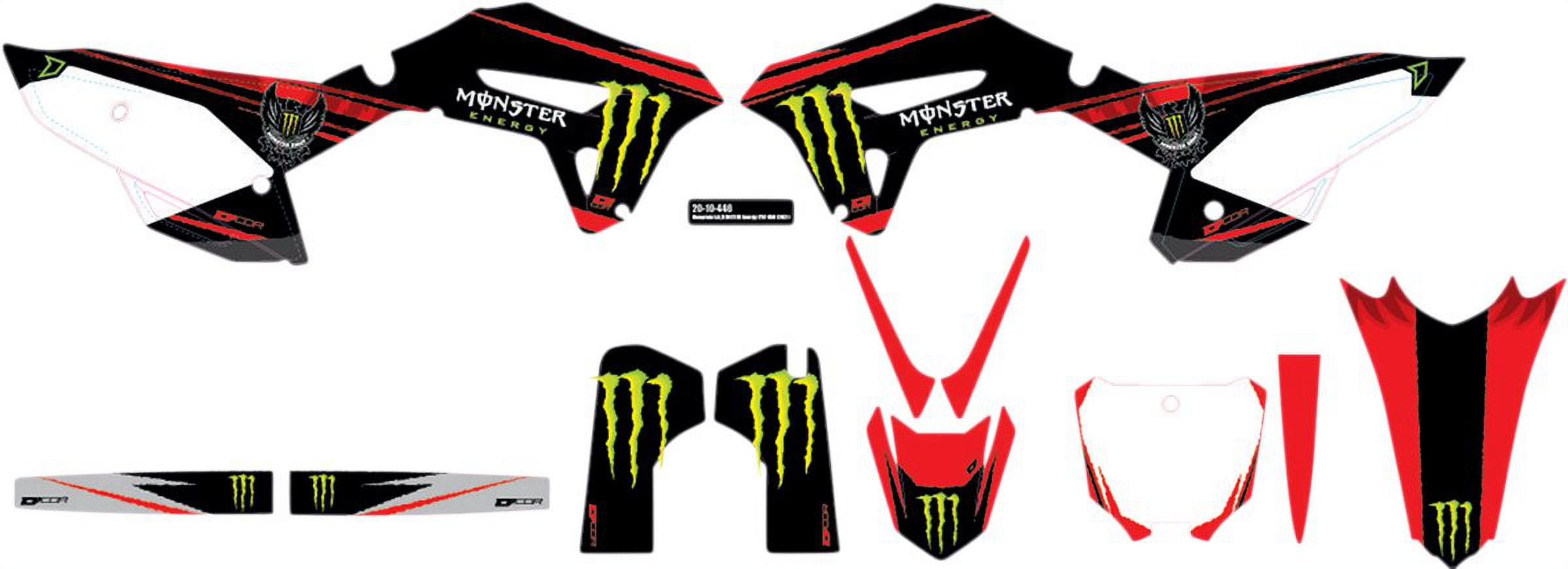 D'Cor Visuals Honda Monster Energy Graphics Kit (20-10-446) - Walmart.com