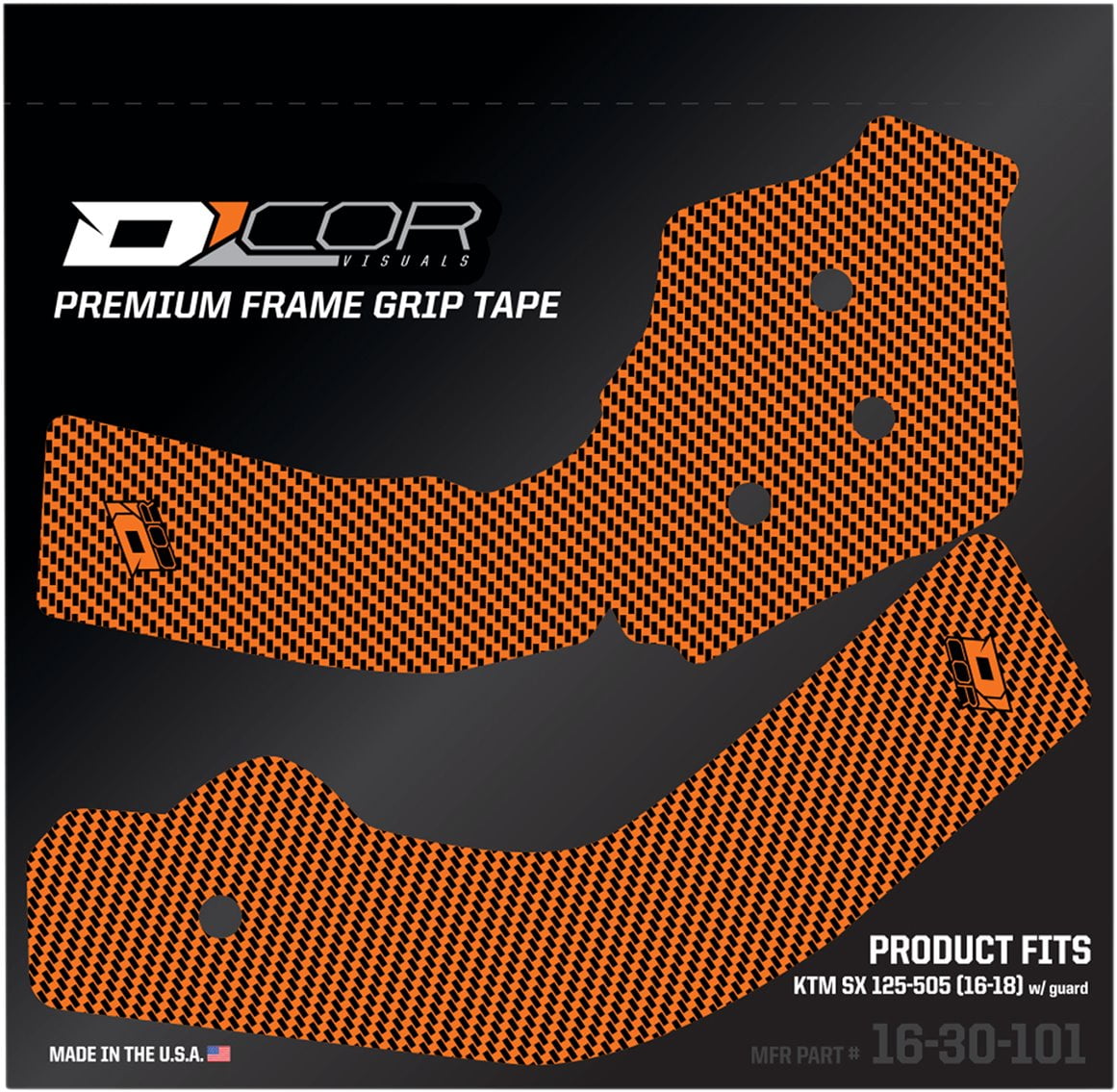 D'Cor Visuals KTM Orange Premium Frame Grip Tape (16-30-101) - Walmart.com