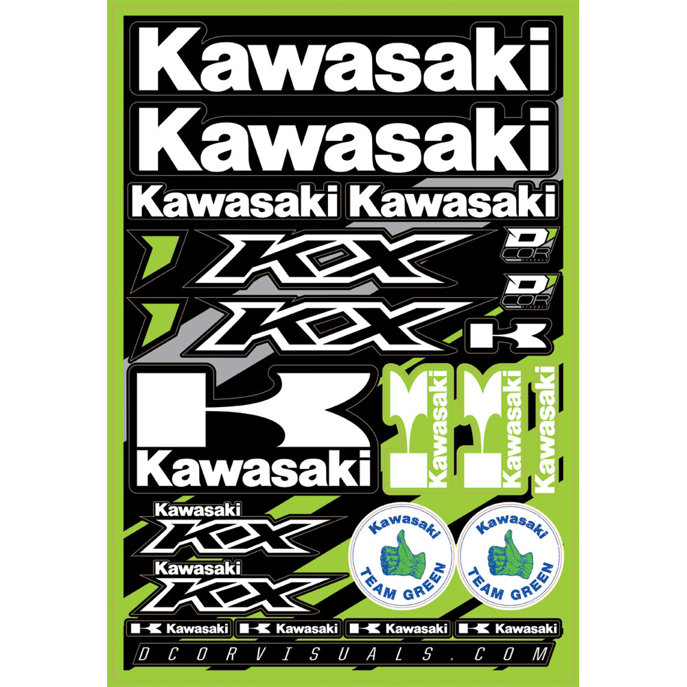 D'Cor Visuals Kawasaki KX Decal Sheet - Walmart.com