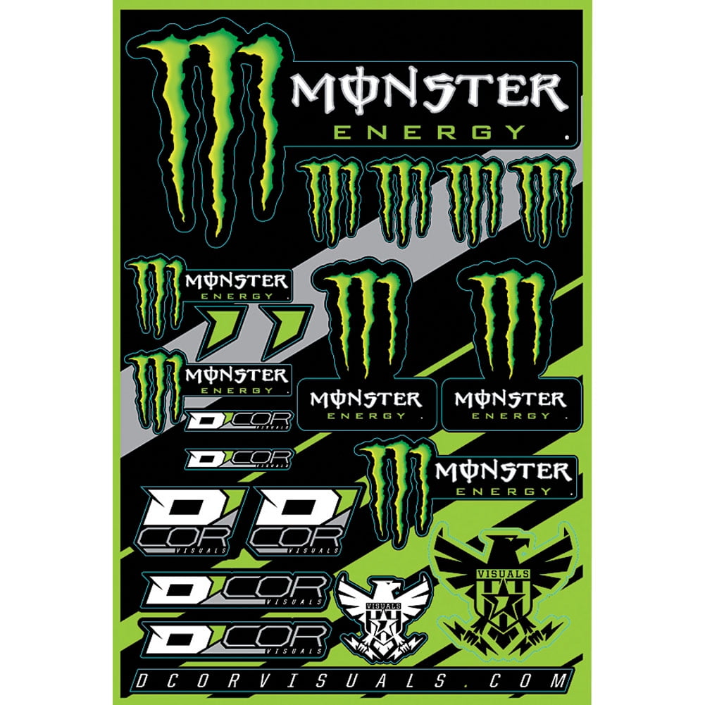 D'Cor Visuals Monster Energy Decal Sheet - Walmart.com