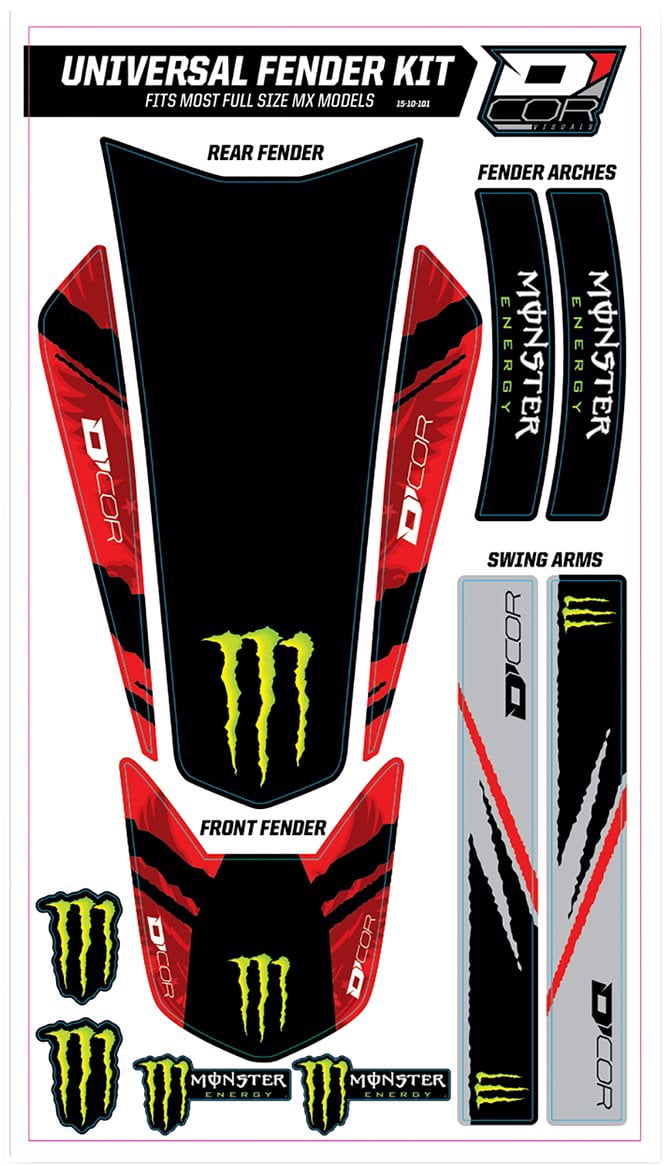 D'Cor Visuals Monster Red Universal Trim Kit (15-10-101) - Walmart.com