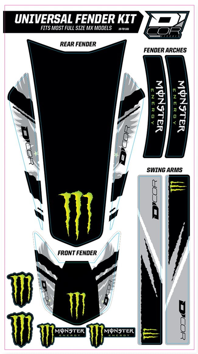 D'Cor Visuals Monster White Universal Trim Kit (15-70-101) - Walmart.com