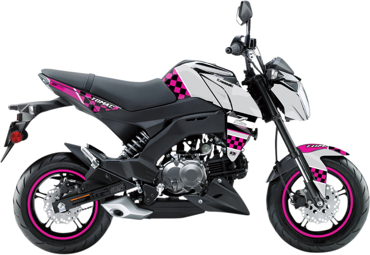 D'Cor Visuals Pink Checkered Z125 Pro Graphics Kit (20-20-302 ...