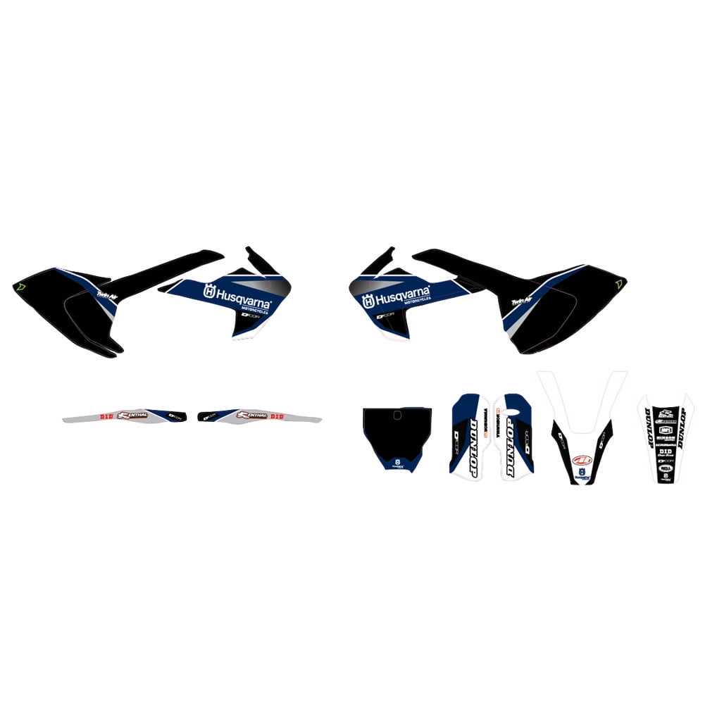 D'Cor Visuals Raceline Complete Graphics Kit Black Backgrounds ...