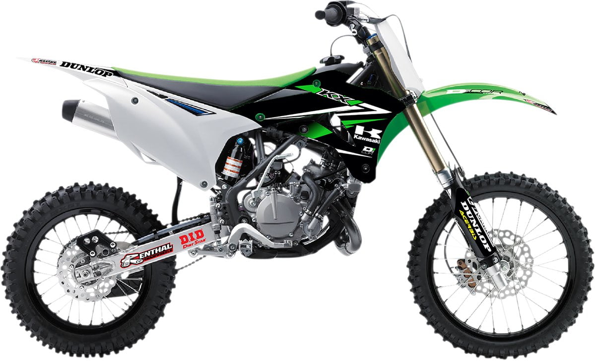 D'Cor Visuals Team Green Kawasaki Graphics & Trim Kit (10-20-524 ...