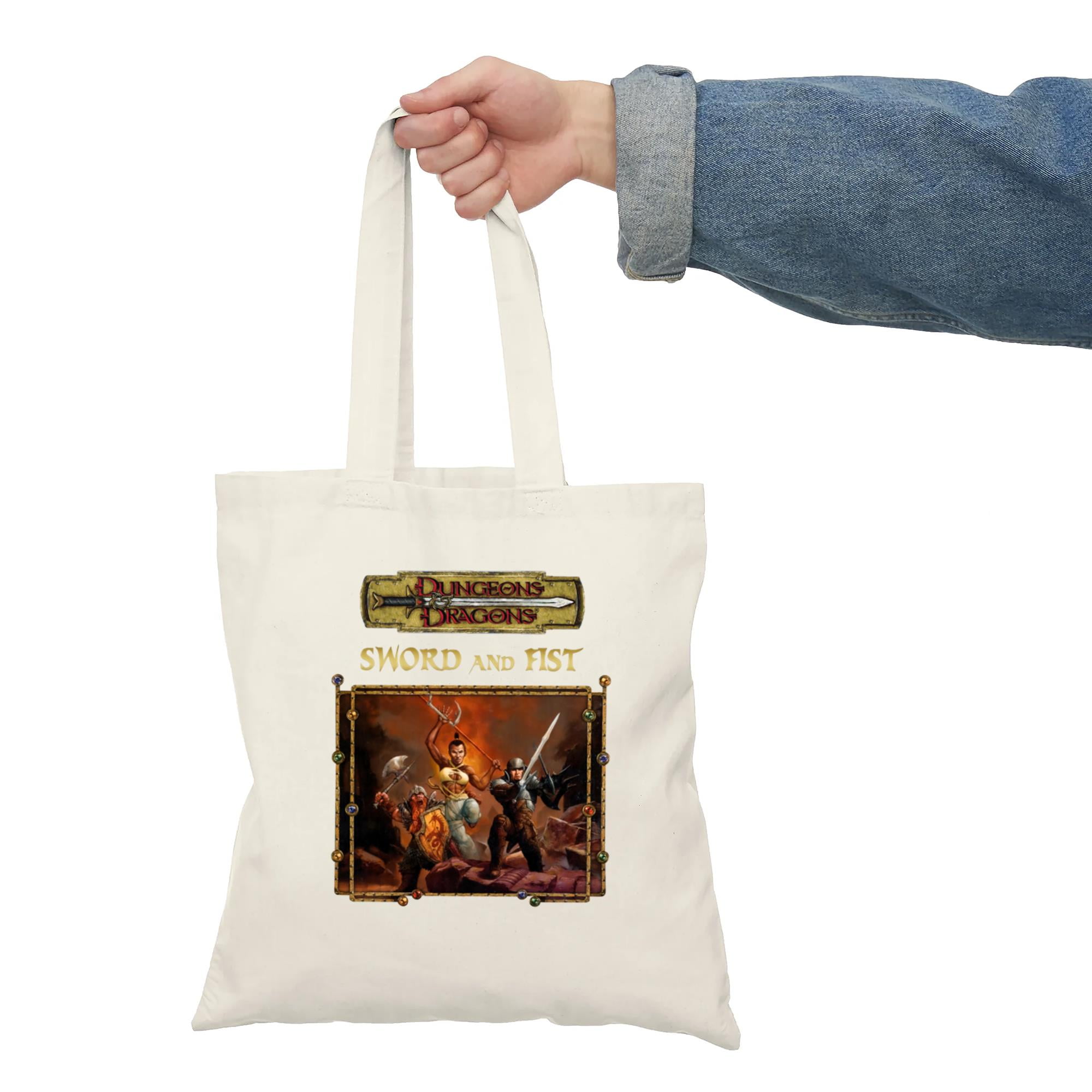 D&D 3rd Ed Player's Options Sword and Fist RPG Monk Fan Unisex Tote Bag ...