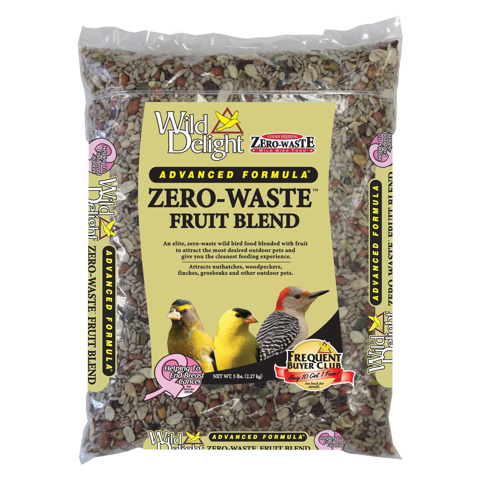 D & D Commodities Wild Bird Feed Zero-Waste Fruit Blend Bird Food, 5 lb ...
