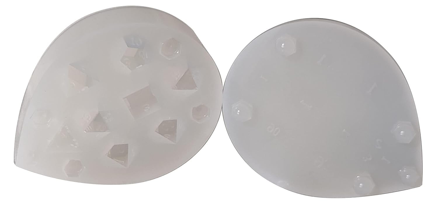 D&D Dice Mold - Edge Polyhedral - ELEGANT FONT - Cap Slab Style - DND ...