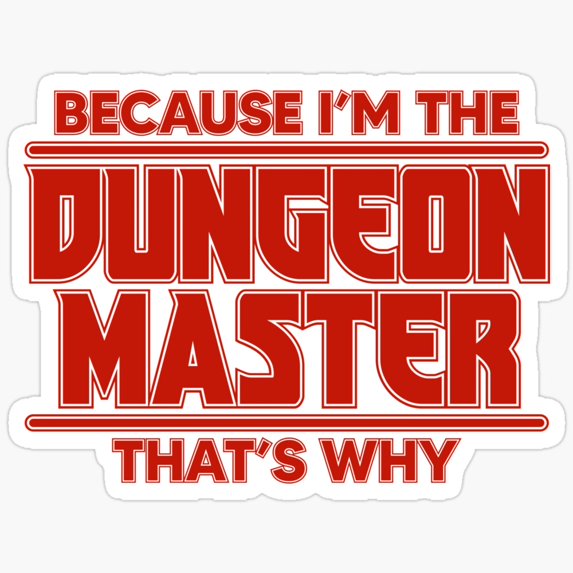 D&D Dungeon Master Sticker Phone Decal Water Bottle Stickers Car Decals ...