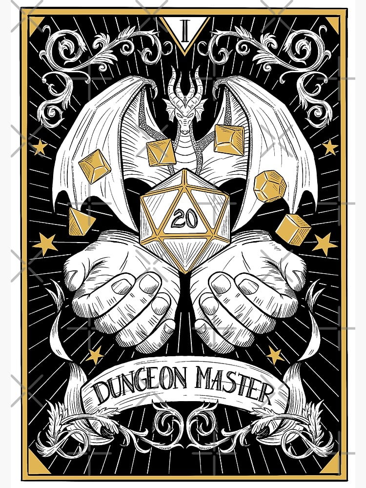 D&D Dungeon Master Tarot (dark) Fashion Art Decor Frame - Walmart.com