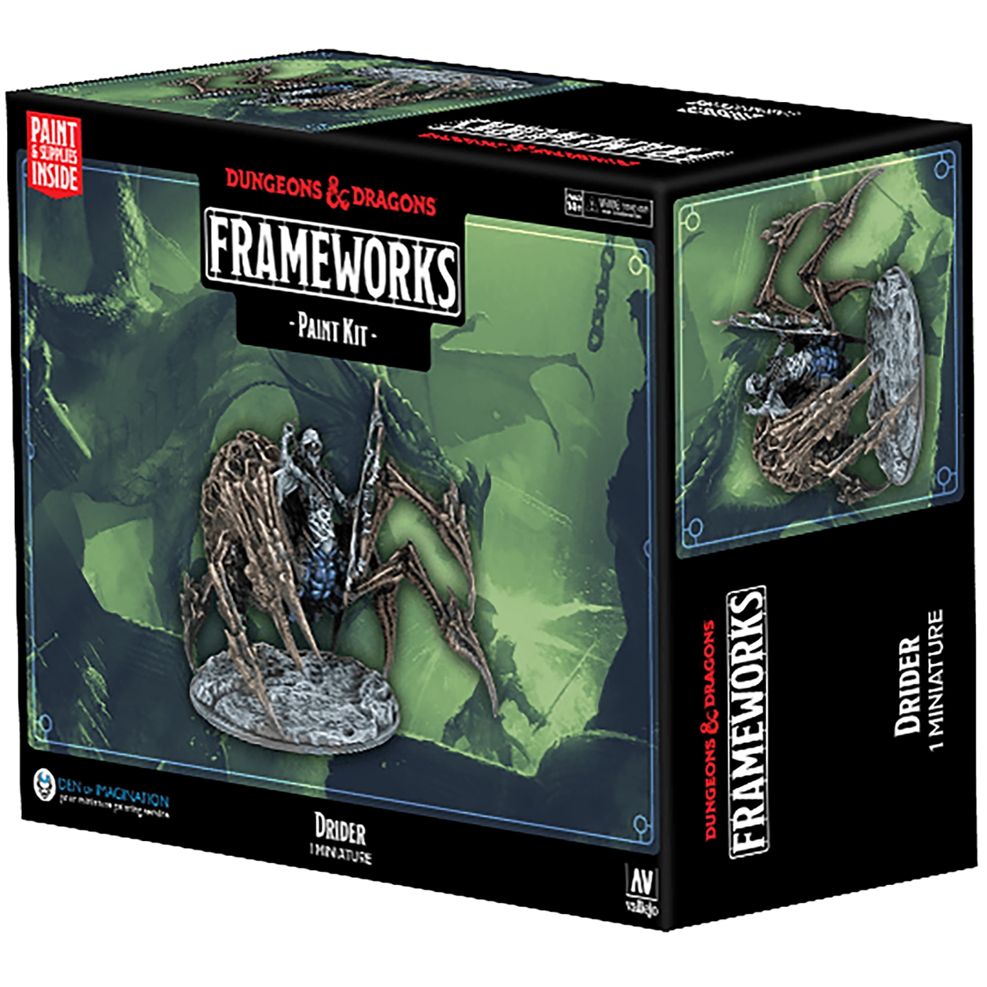 D&D Frameworks: DRIDER Paint Kit - All-In-One Kit. Unpainted Drider ...
