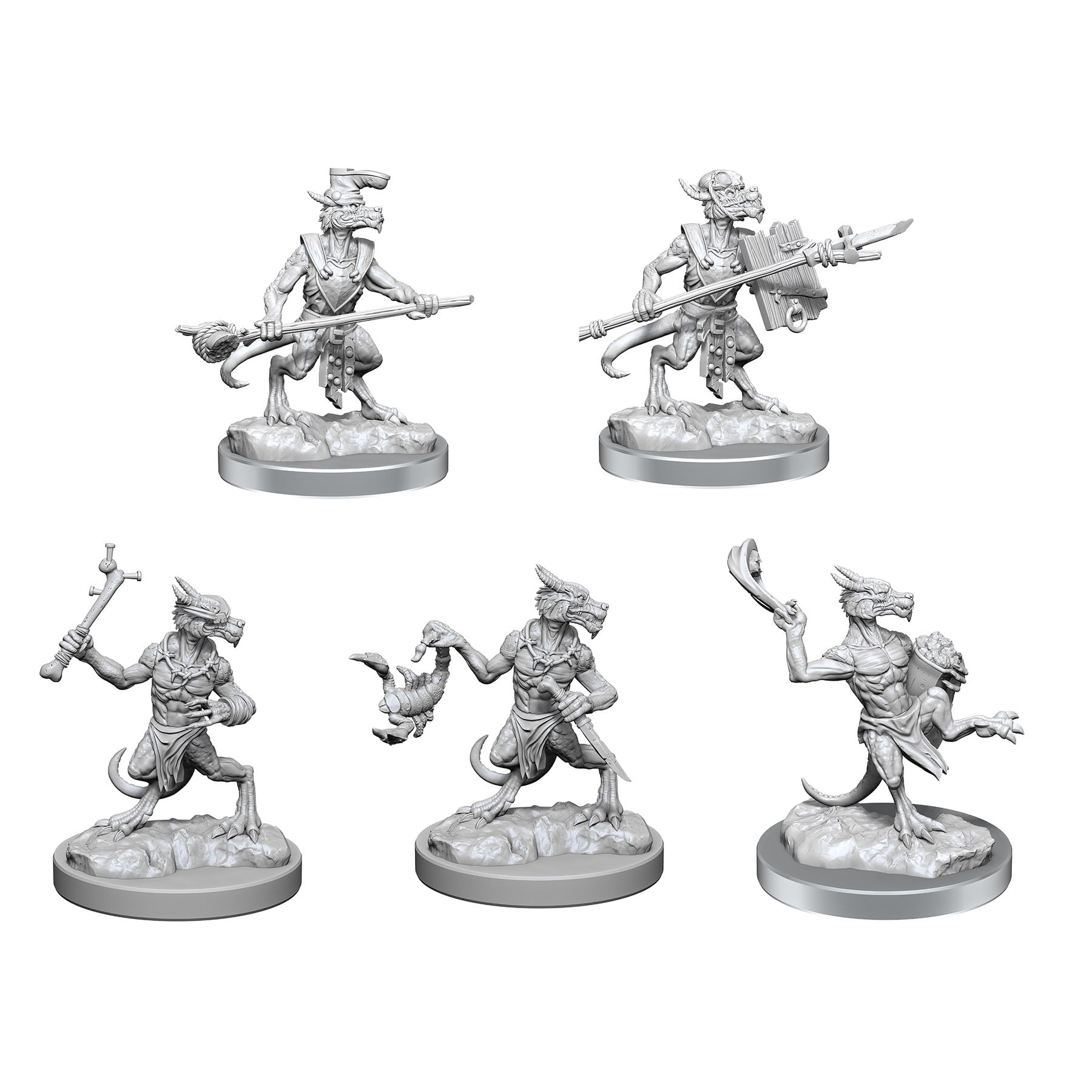 D&D Frameworks: Kobolds Miniatures Set - Unpainted Unassembled ...