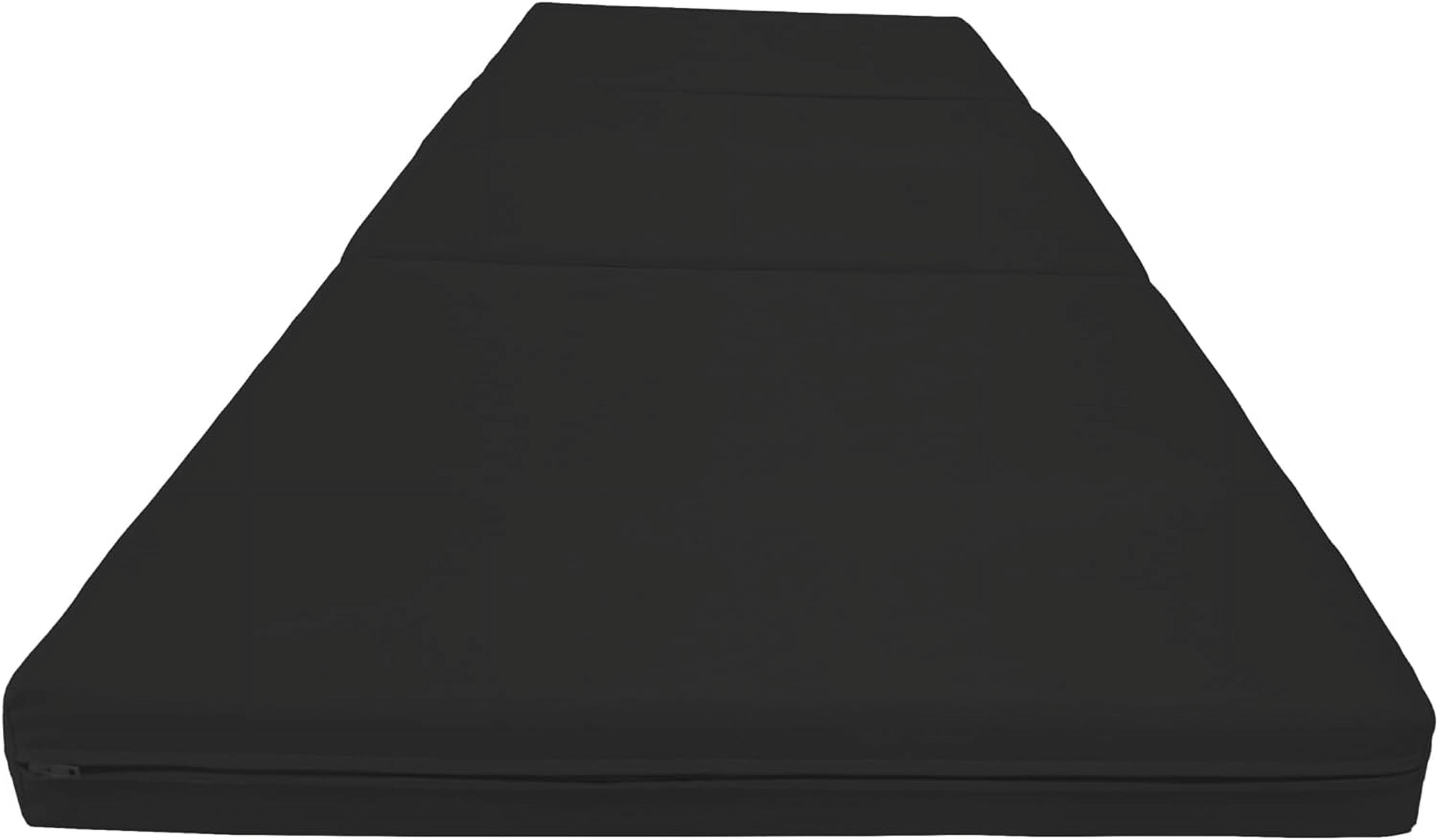 D&D Futon Furniture Black Trifold Foam Beds 3 x 27 X 75 in, Shikibuton ...