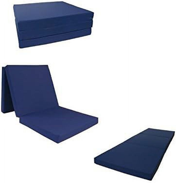 D&D Futon Furniture Trifold Foam Beds, Floor Tri-Fold Bed, Foldable ...