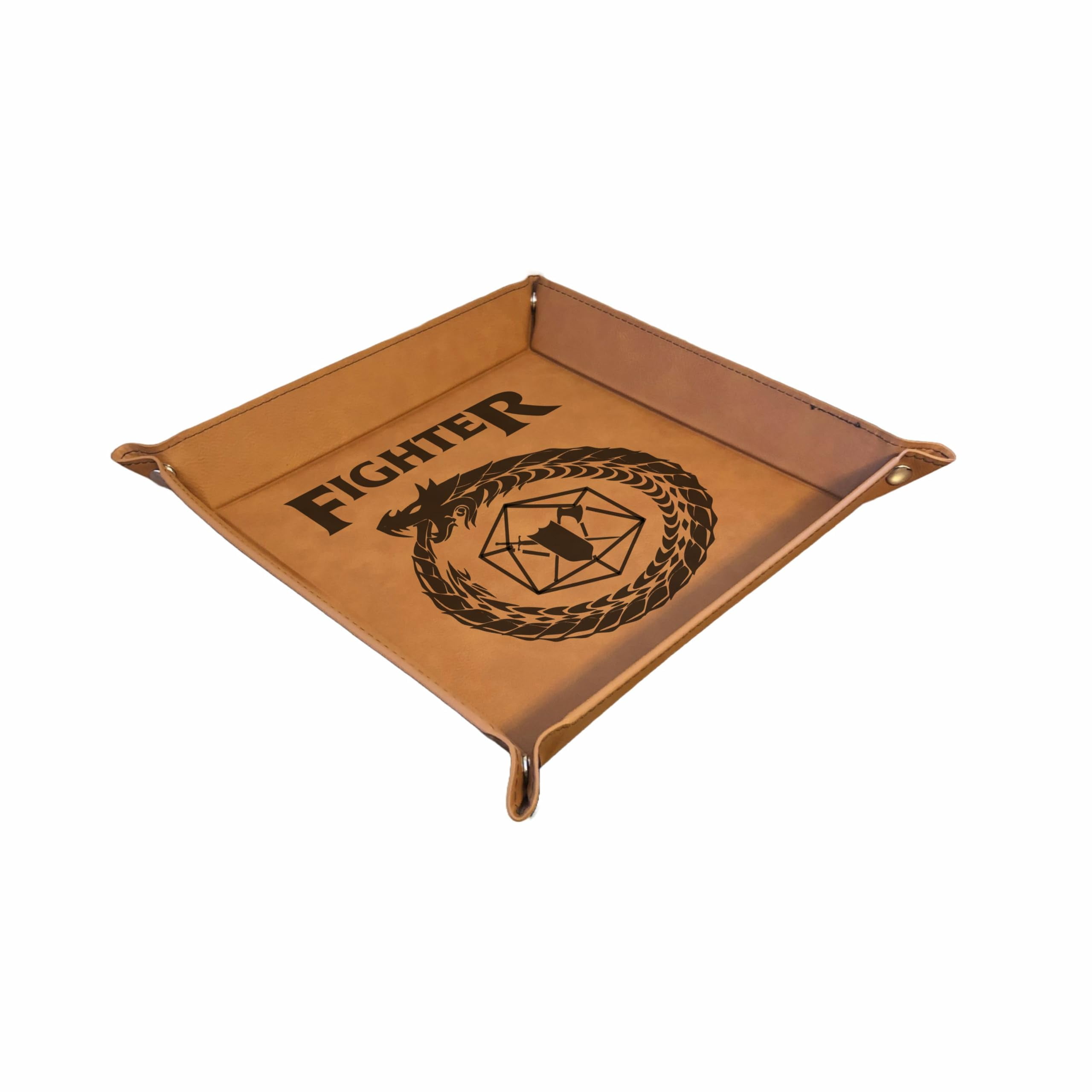 D&D Gifts DND Dice Tray Fighter Class Symbol D20 Dragon Ring Symbol ...